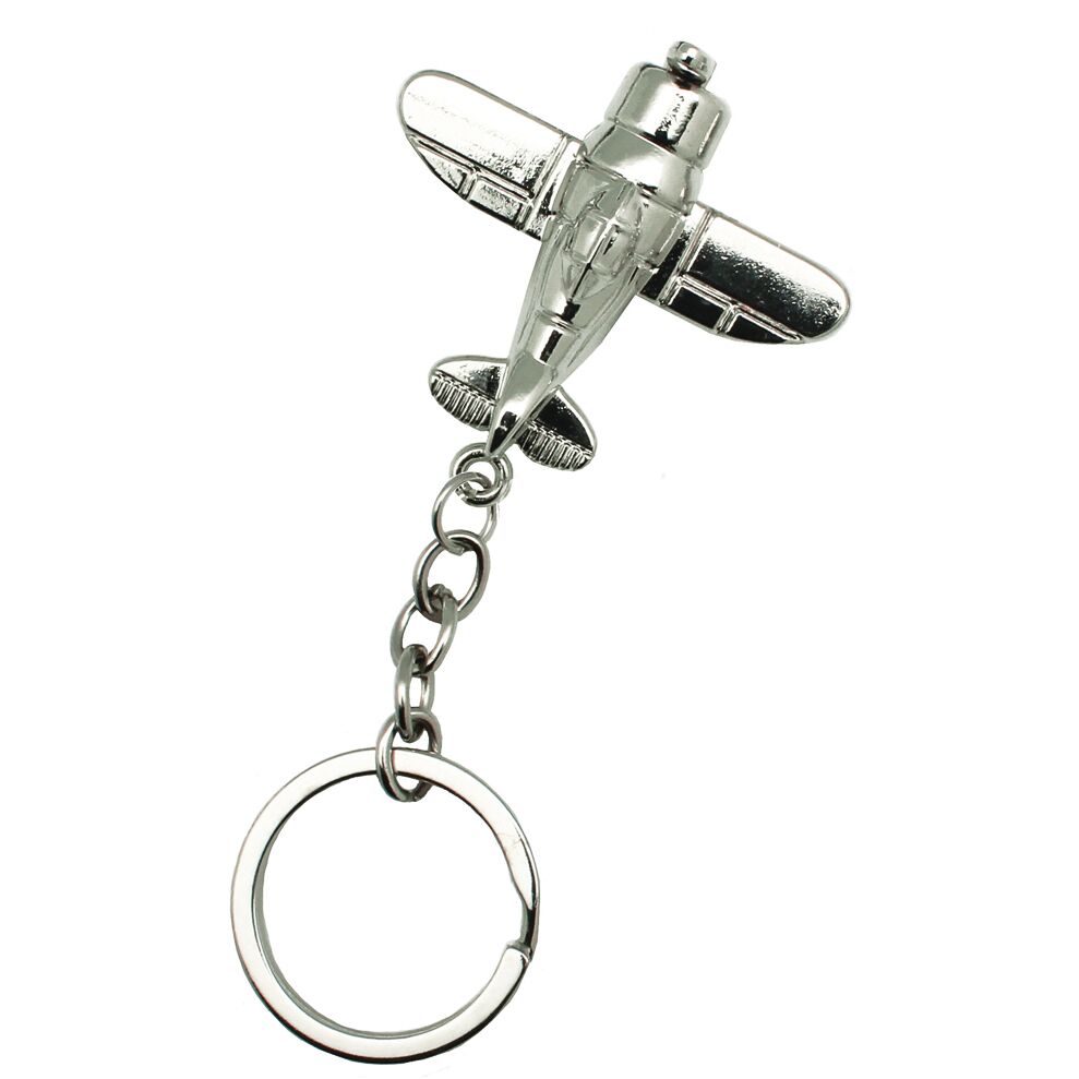 Silver Airplane Key Chain - Born Products Born Products