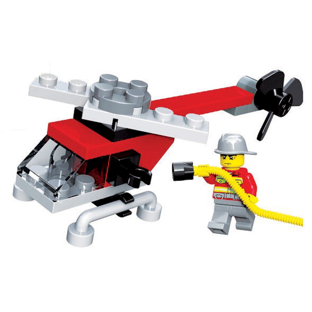 Fire Helicopter Building Blocks - Born Products Born Products
