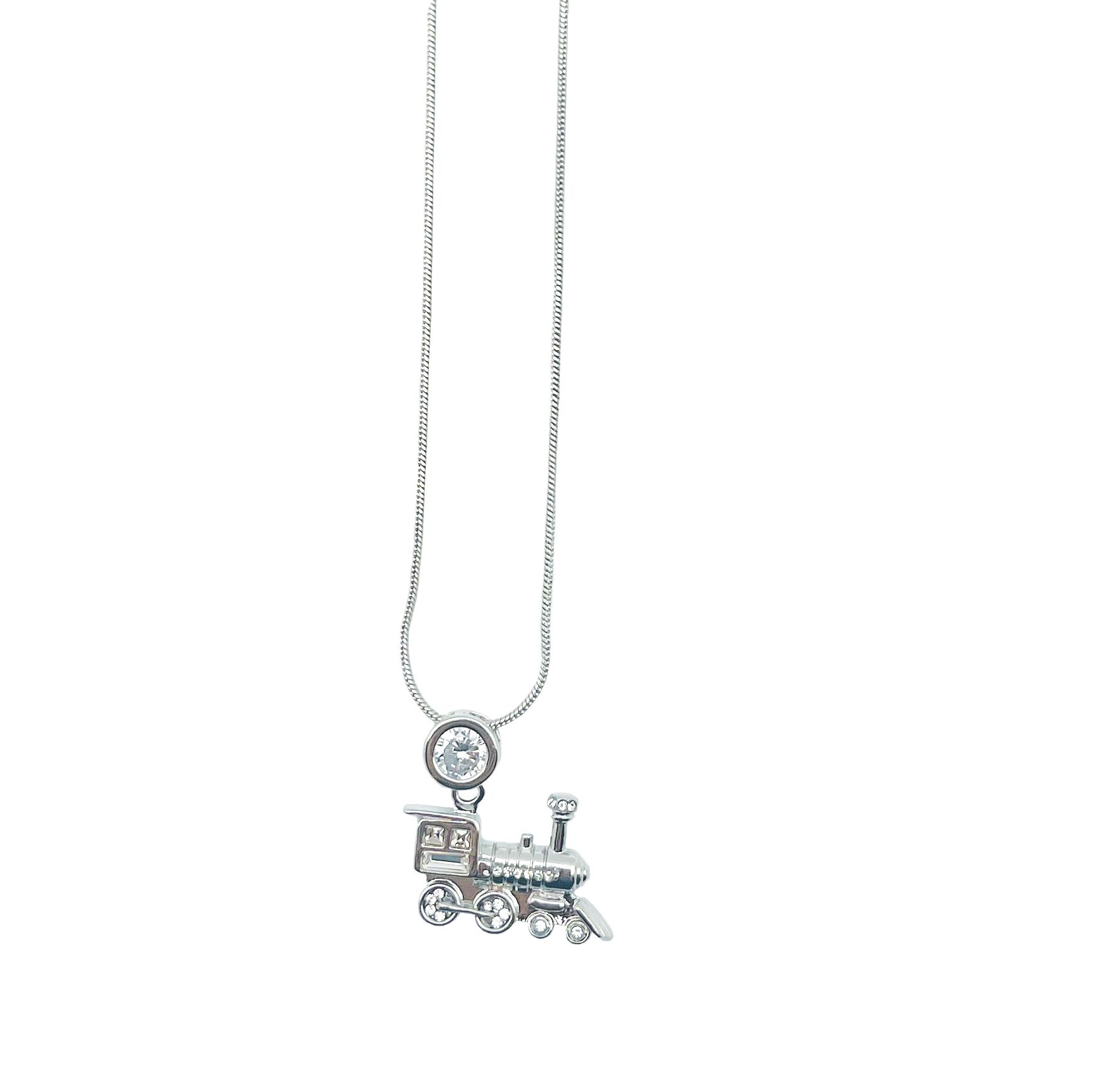 Crystal steam train necklace - Born Products Born Products