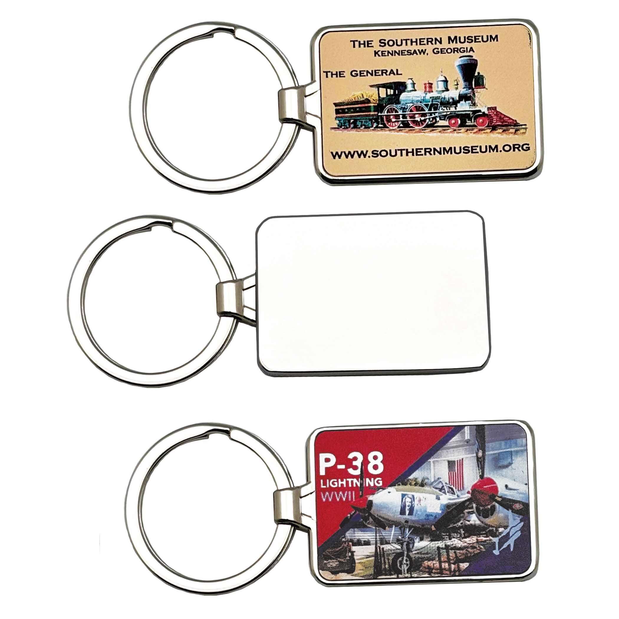 Custom rectangle metal keychain - Born Products Born Products