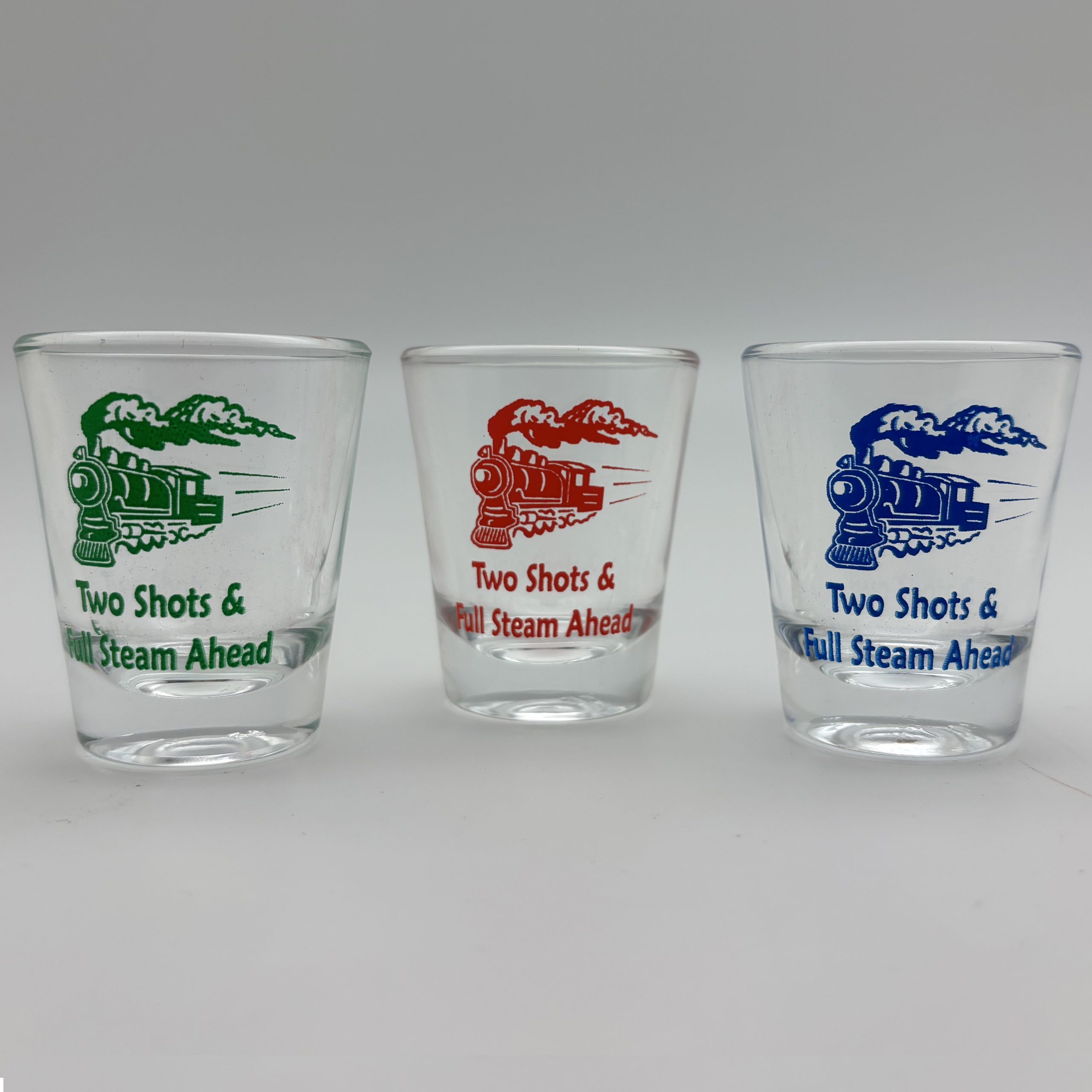 Special edition Full steam ahead shot glasses - Born Products Born Products